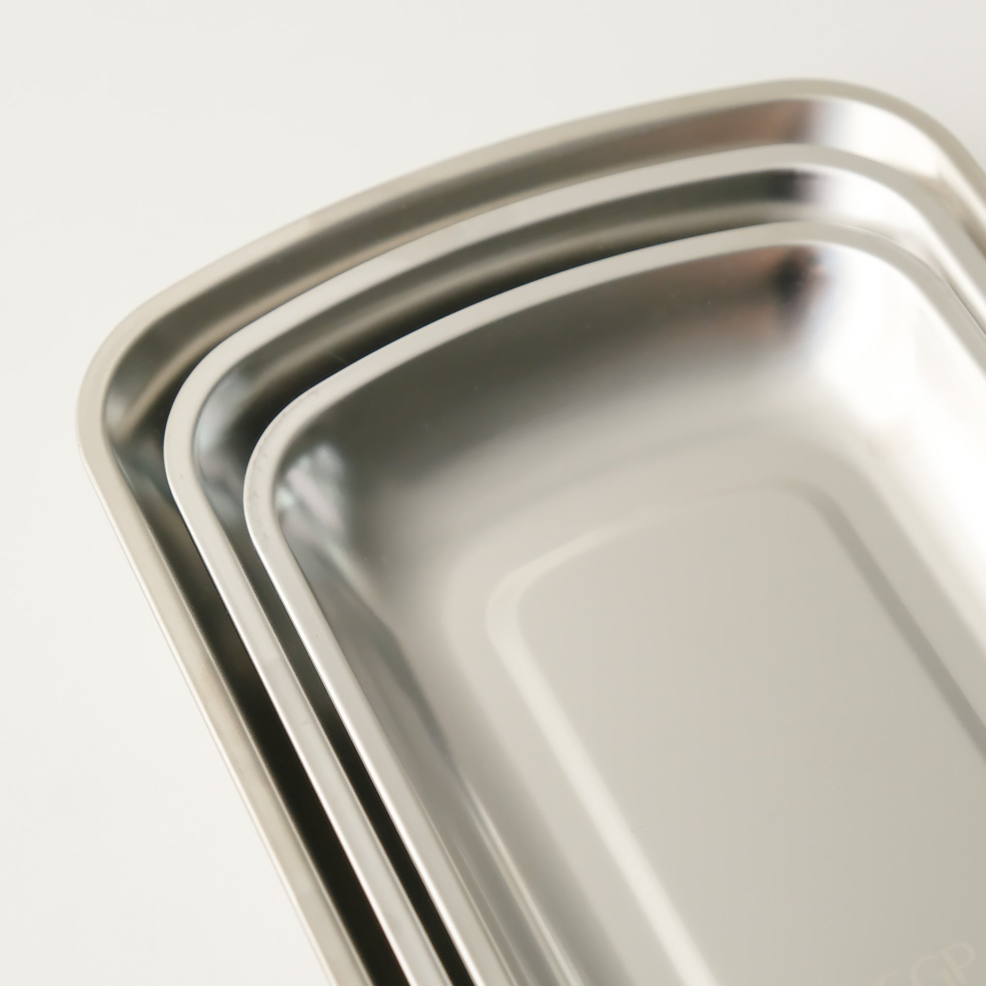 Stainless Steel Rectangular Plates (3 sizes)