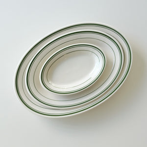 TUXTON Green Bay Oval Plates (5 Sizes)